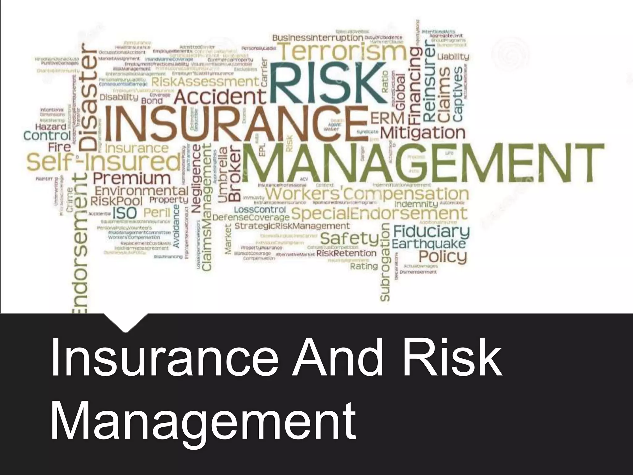 Insurance And Risk Management | PPTX
