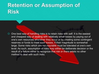 Insurance And Risk Management | PPTX