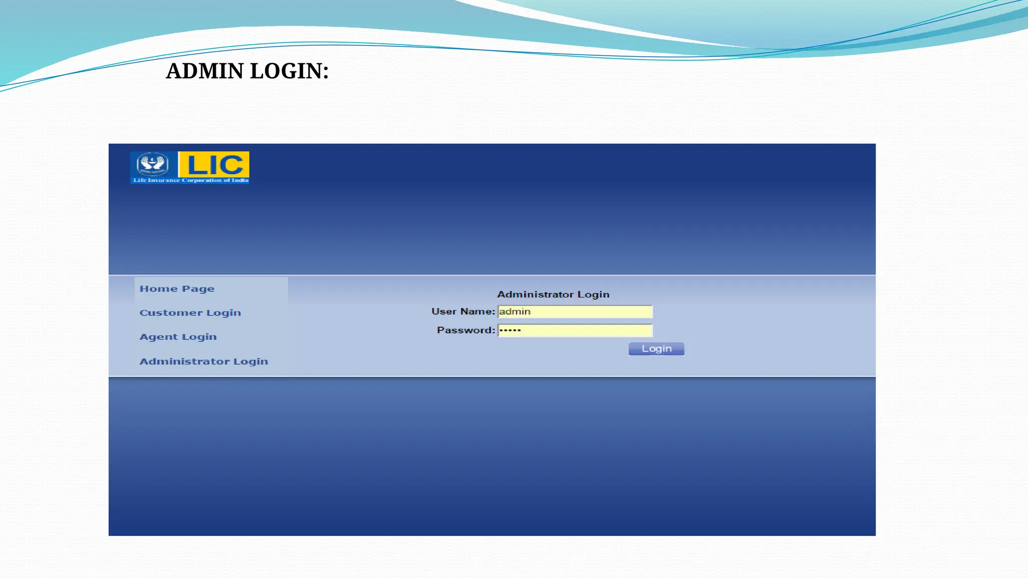 Insurance Assist System in ASP.Net web application | PPTX