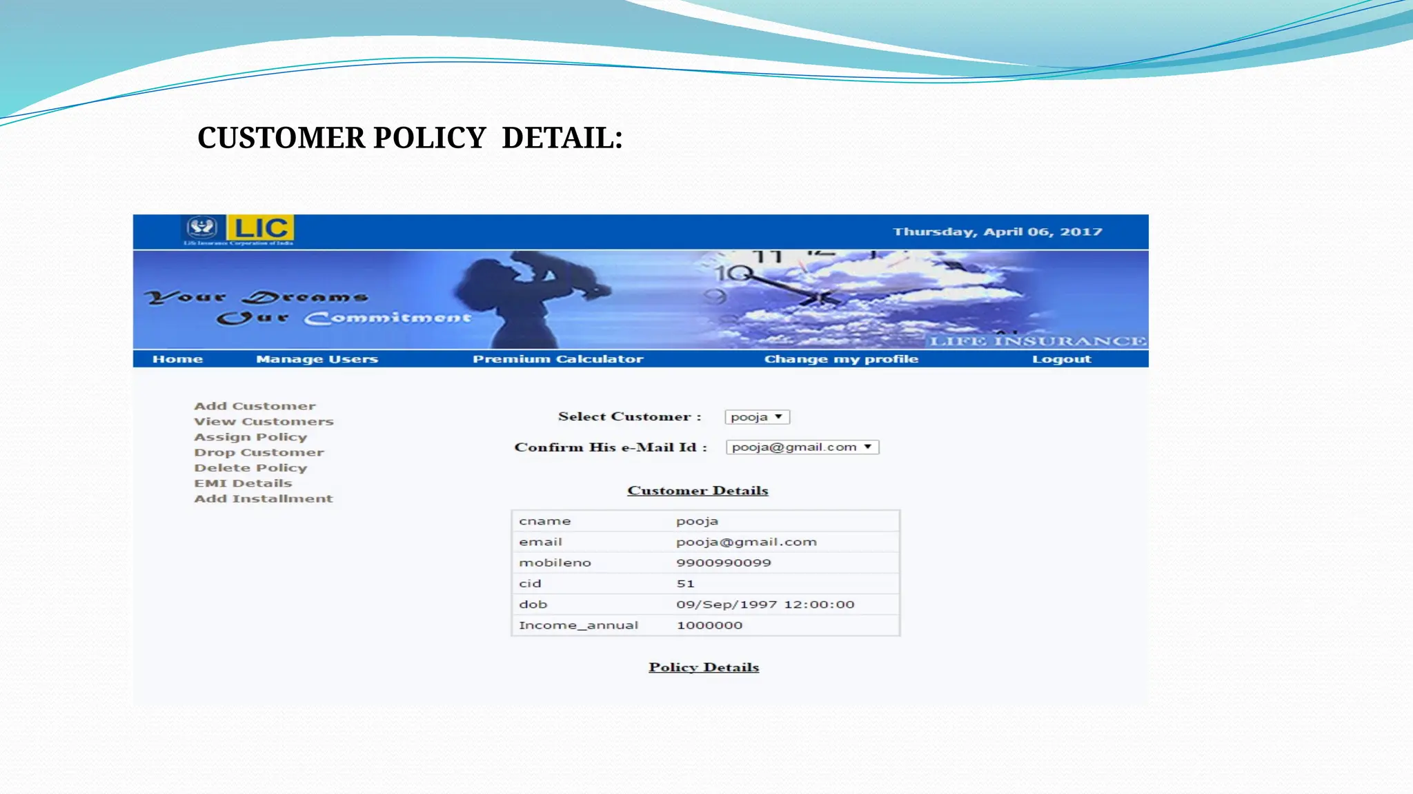 Insurance Assist System in ASP.Net web application | PPTX