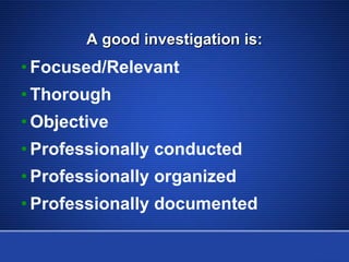 Insurance Claim Investigation | PPT