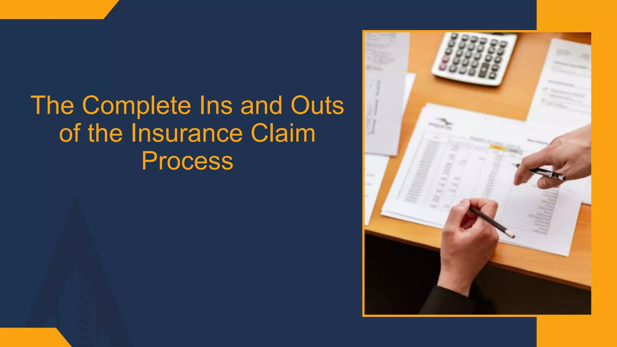 Insurance claim process (Step by Step) | PPTX