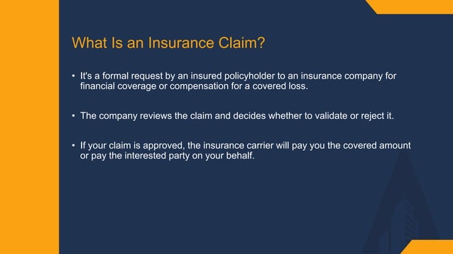 Insurance claim process (Step by Step) | PPTX | Motor Insurance | Insurance