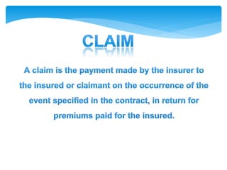 Life Insurance claims | PPTX