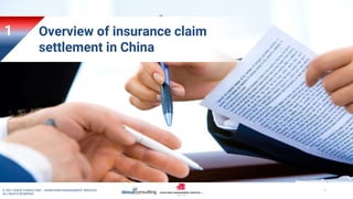 Insurance claim settlement in china by daxue consulting | PPT