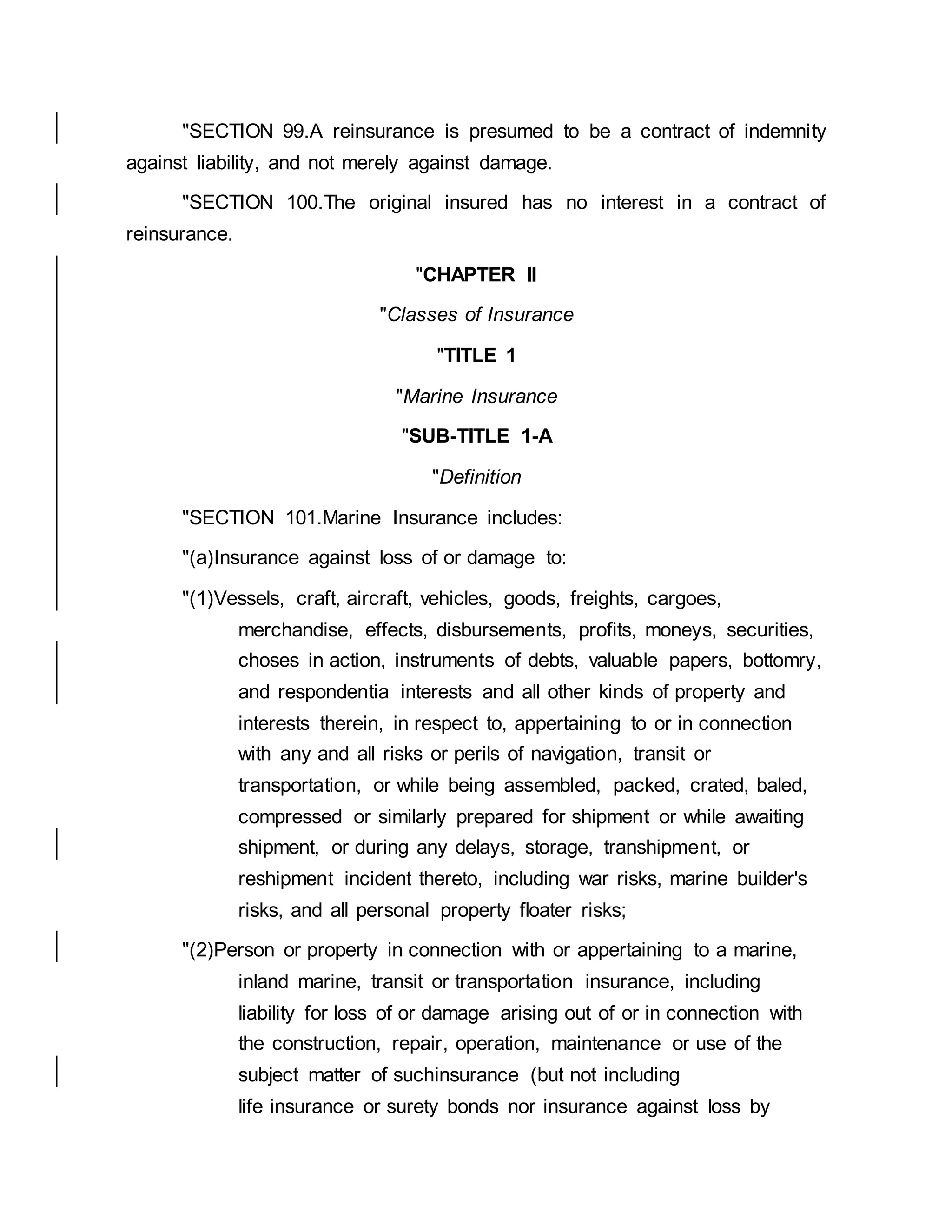 Insurance Code of the Philippines (PD 612 as amended by RA 10607) | DOCX