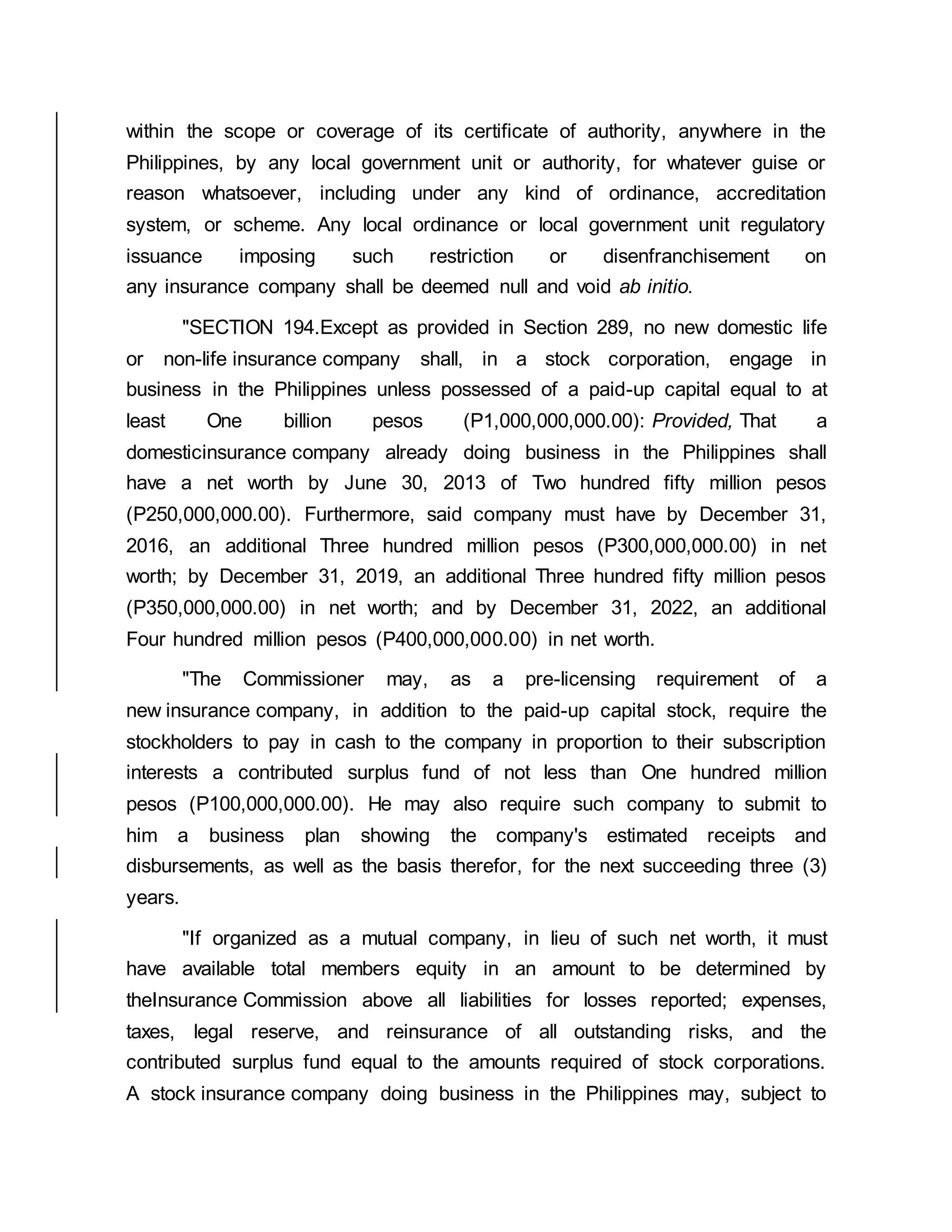 Insurance Code of the Philippines (PD 612 as amended by RA 10607) | DOCX