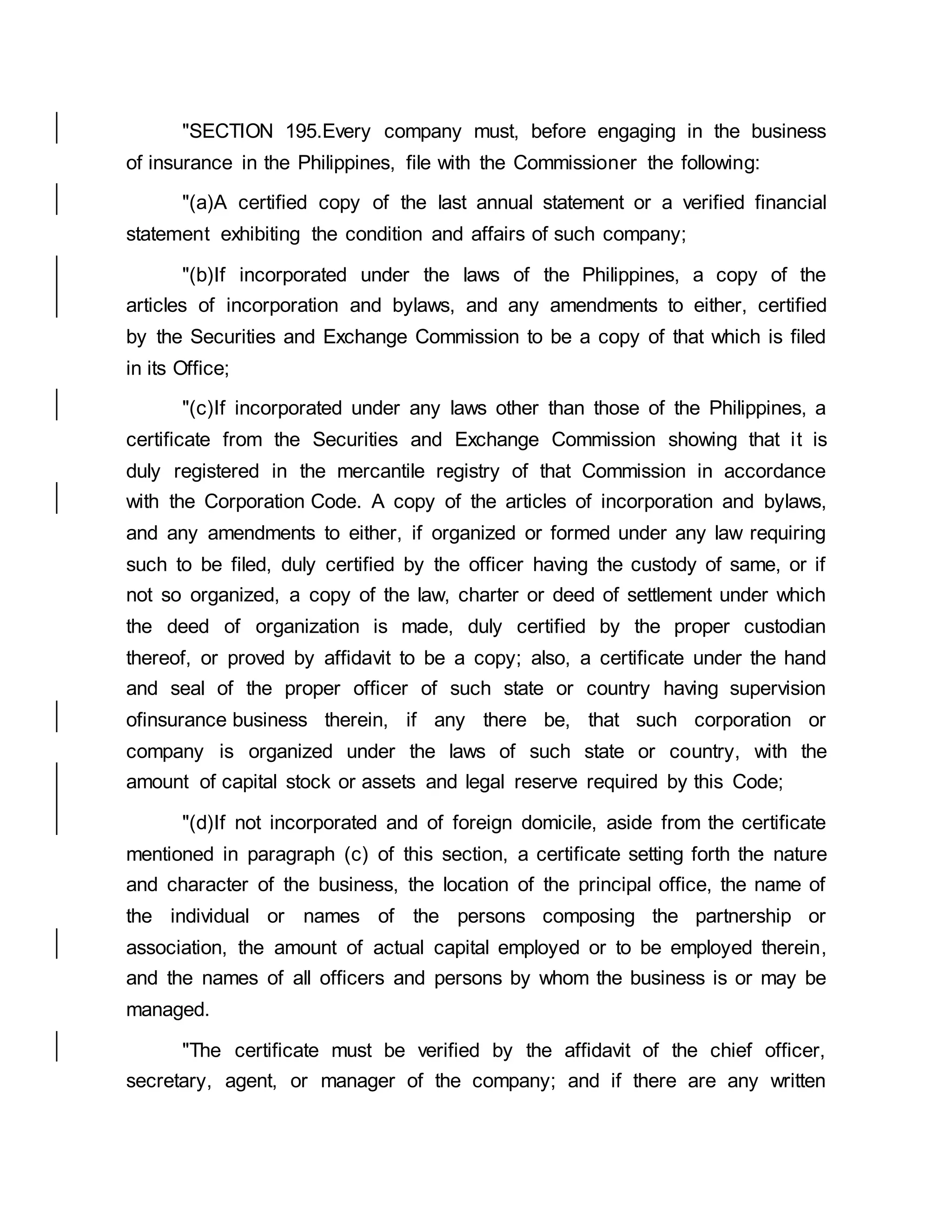 Insurance Code of the Philippines (PD 612 as amended by RA 10607) | DOCX