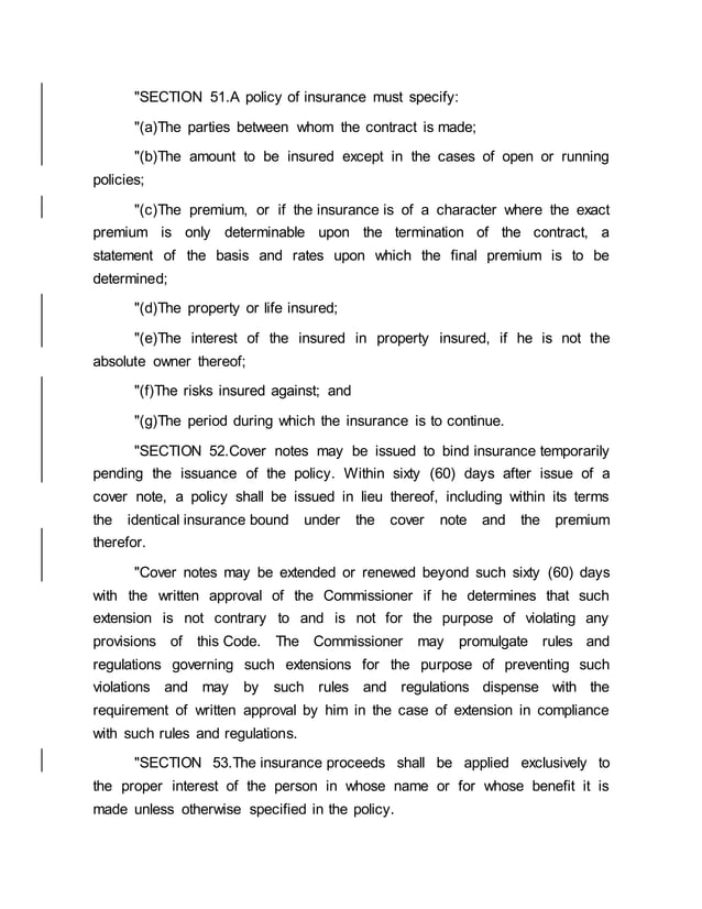Insurance Code of the Philippines (PD 612 as amended by RA 10607 ...