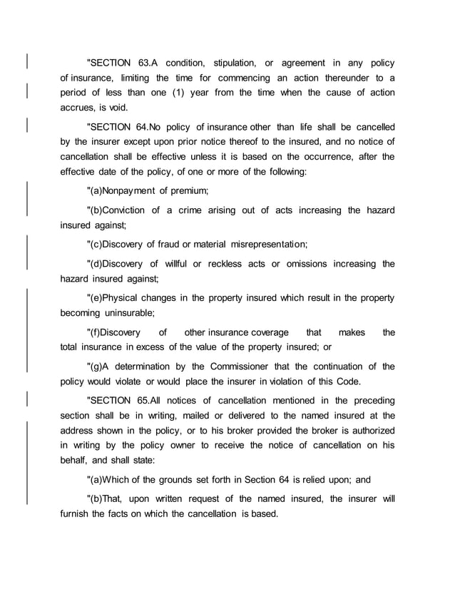 Insurance Code of the Philippines (PD 612 as amended by RA 10607 ...