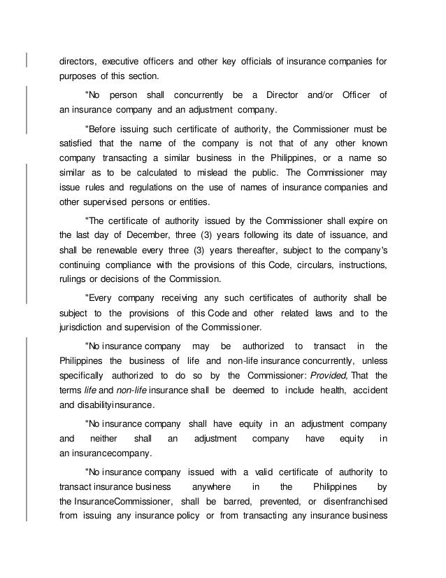 Insurance Code Of The Philippines Pdf Download