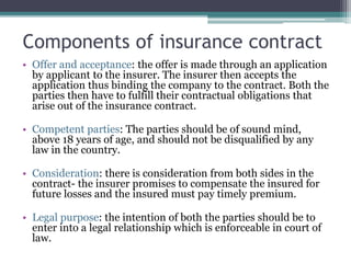 Insurance contracts | PPTX