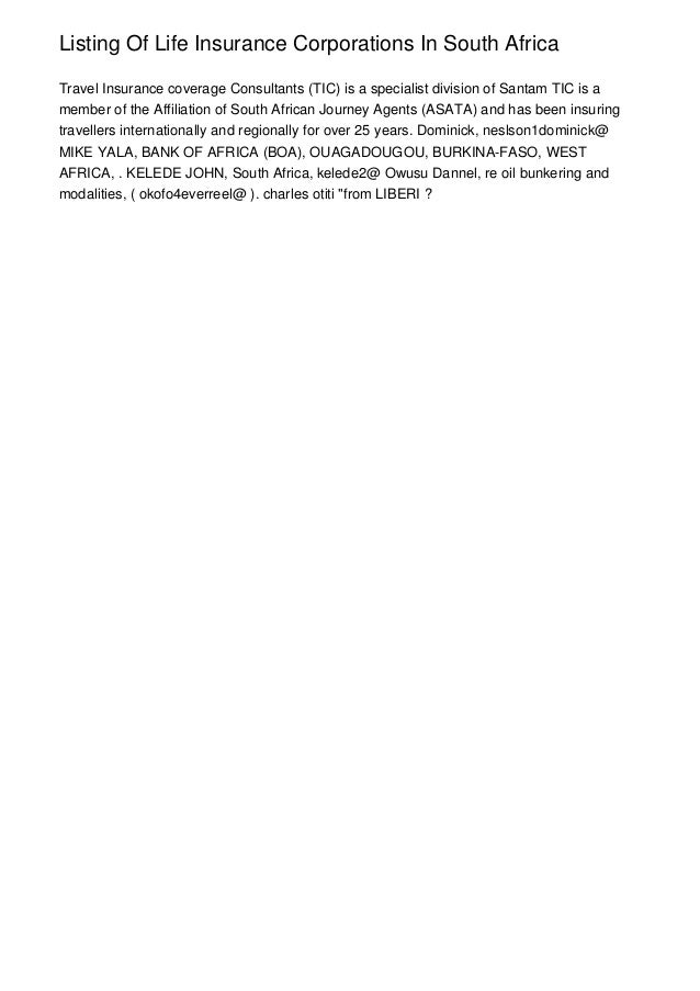 African Life Insurance