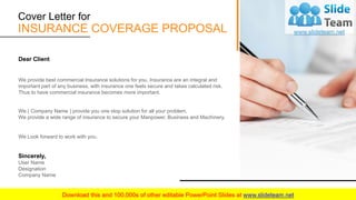 Insurance Coverage Proposal PowerPoint Presentation Slides | PDF