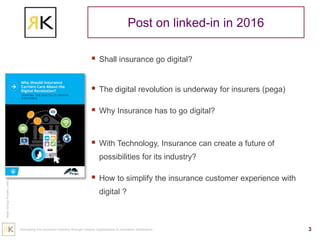 Insurance digitalisation made in 2016, 2021 nothing has changed | PPT