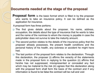 Insurance documents ppt | PPTX