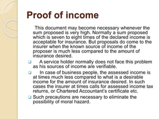 Insurance documents ppt | PPTX