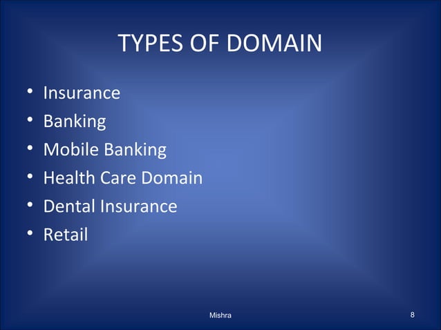 Insurance domain mishra | PPT | Home Insurance | Insurance