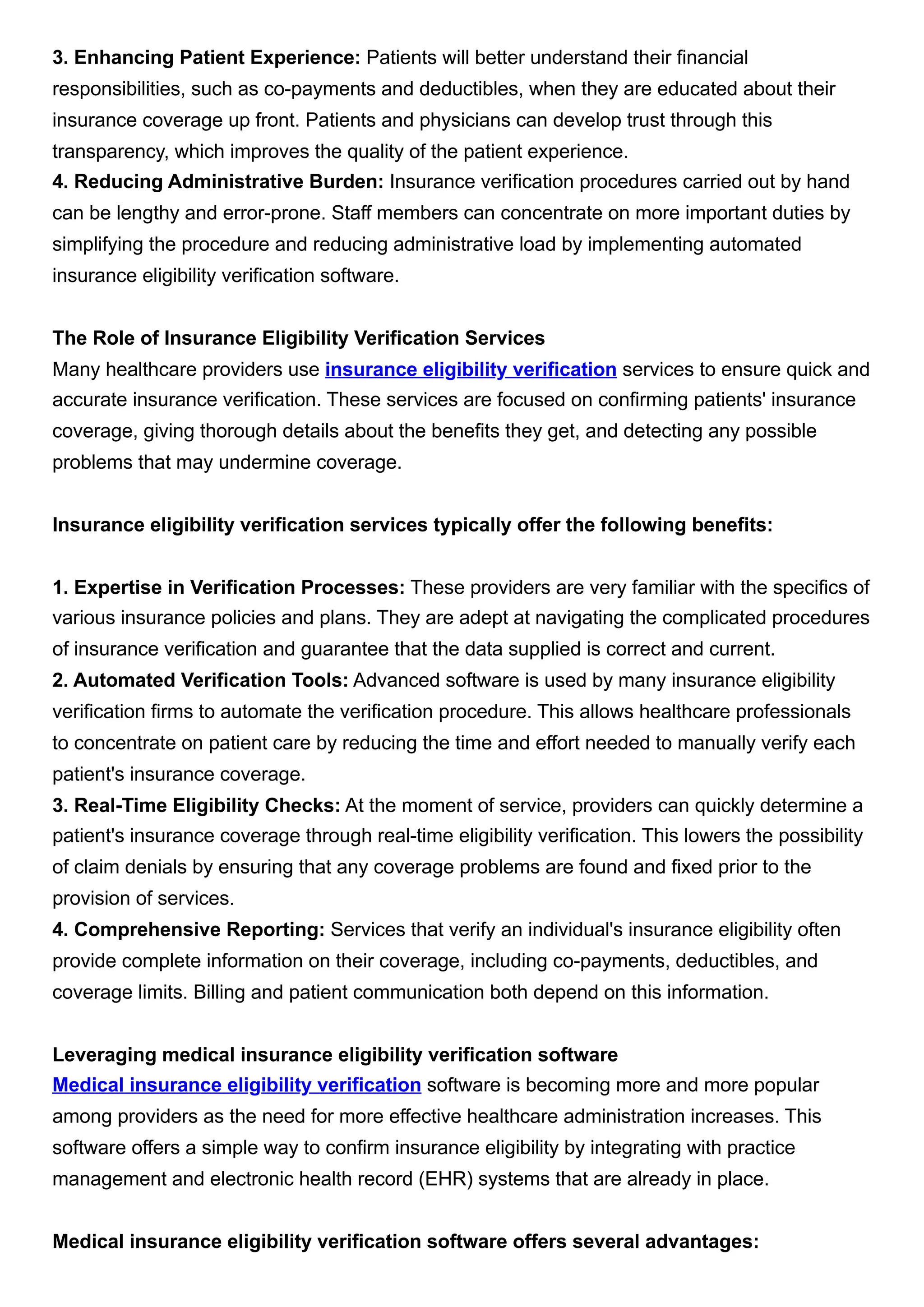 Crucial Step in Healthcare Management of Insurance Eligibility ...
