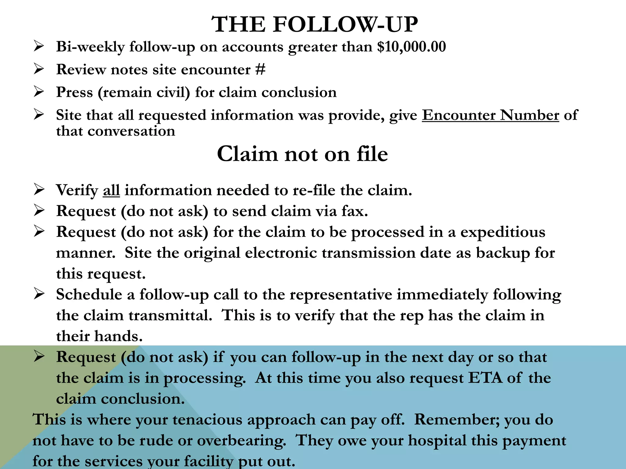 Insurance follow up seminar | PPTX