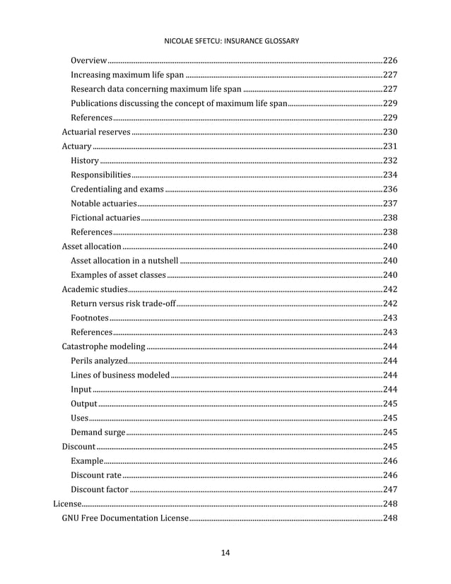 Insurance Glossary | PDF