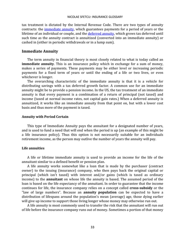 Insurance Glossary | PDF