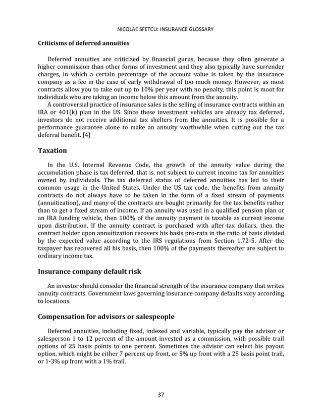 Insurance Glossary | PDF