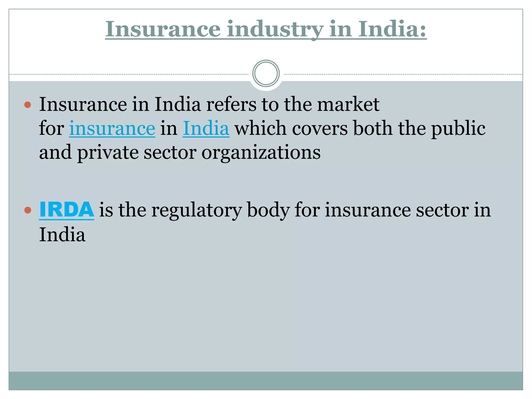 Insurance industry analyses | PPTX
