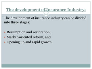 Insurance industry analyses | PPTX