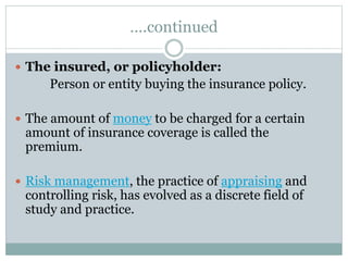 Insurance industry analyses | PPTX