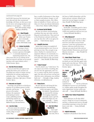 Insurance journal 101 sales and marketing ideas | PDF