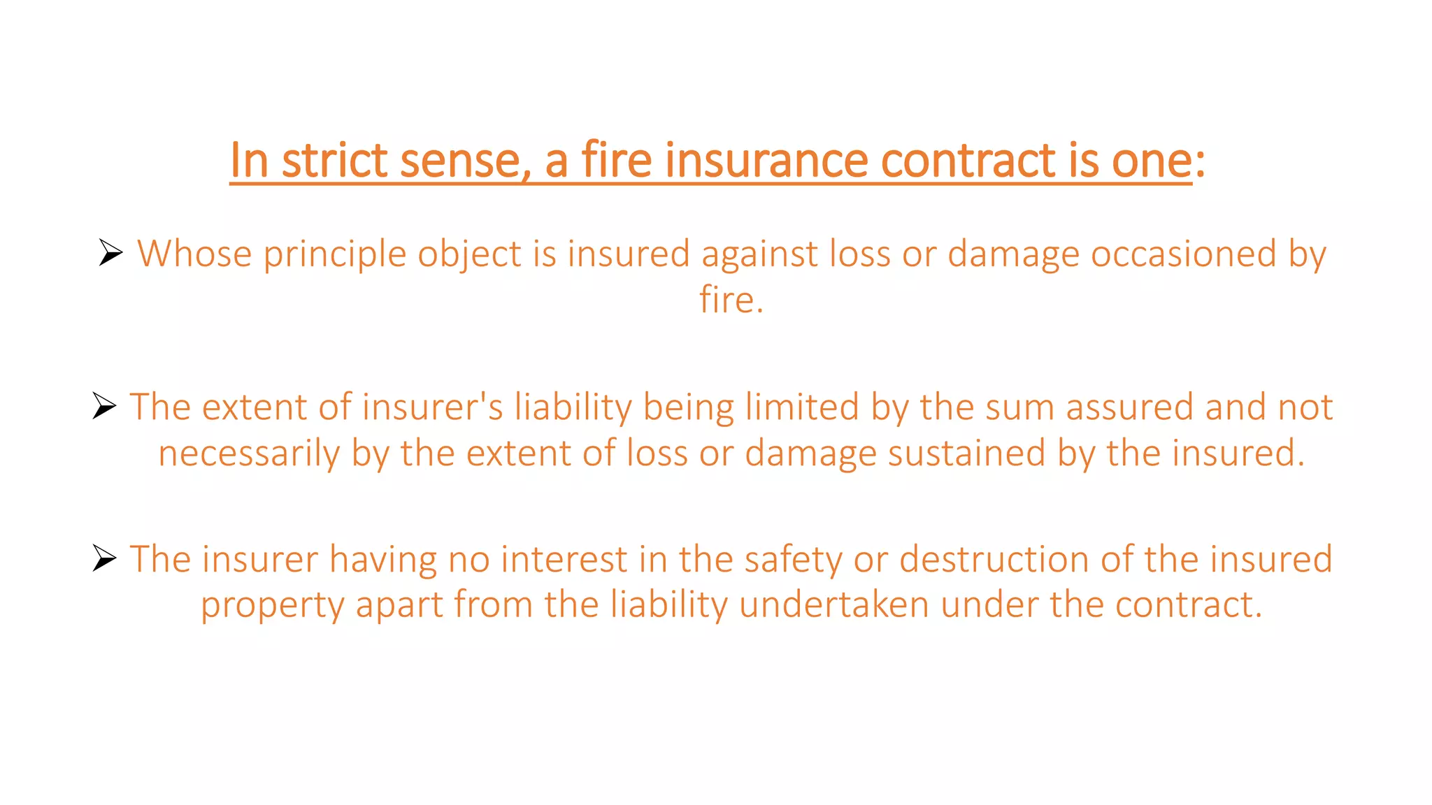 Fire Insurance | PPTX