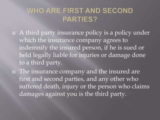 third party Insurance | PPTX