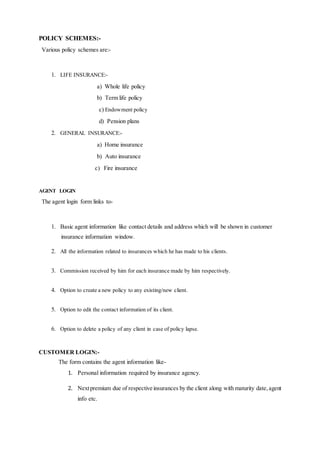 Insurance management system | DOCX