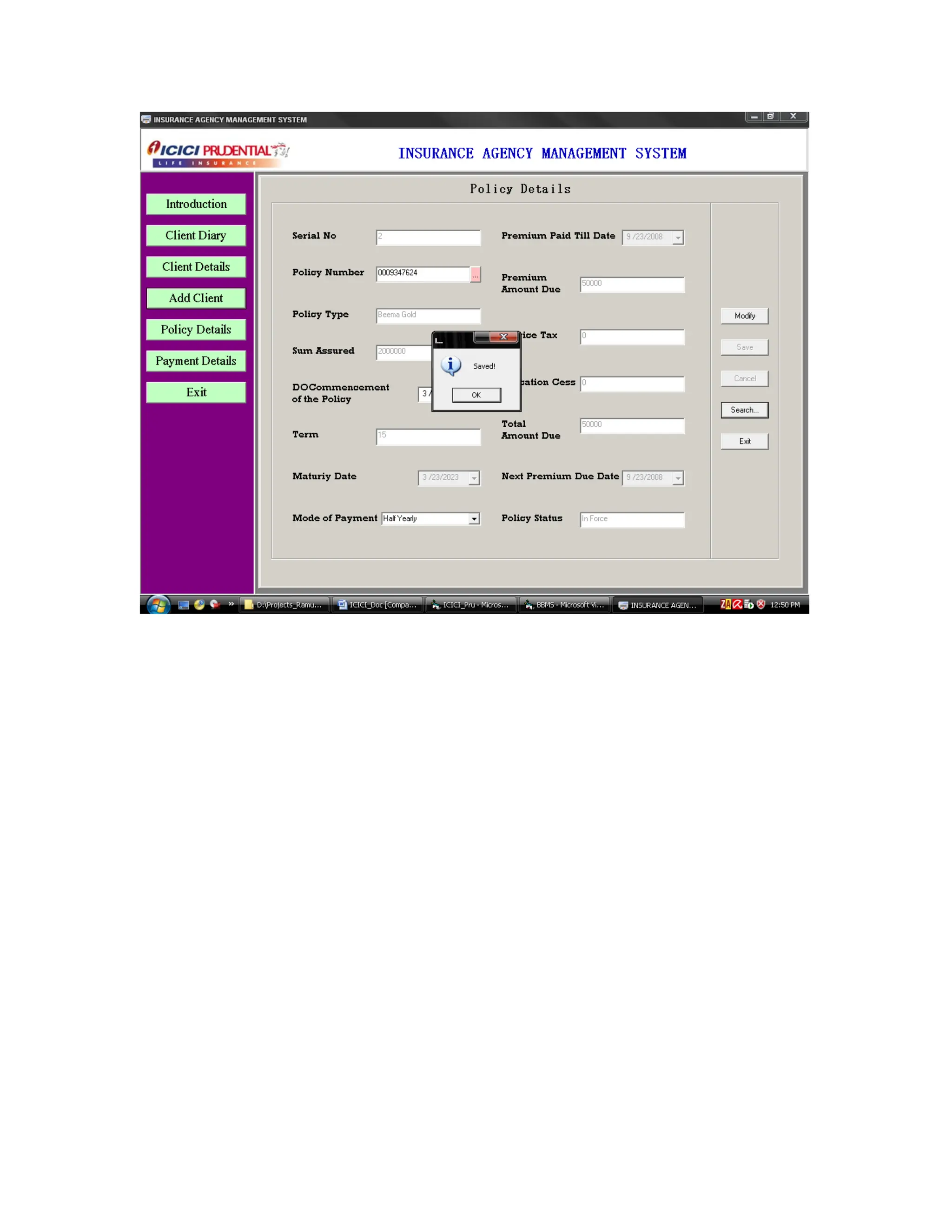 Insurance management system project report.pdf