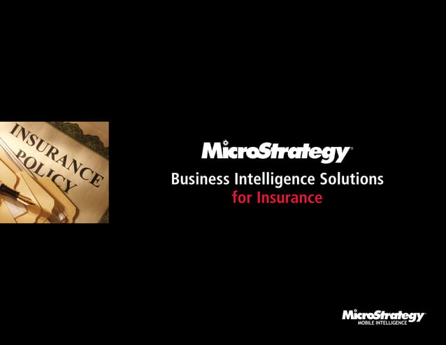 MicroStrategy BI Solutions for Insurance | PPT