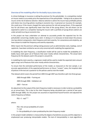 Modelling the expected loss of bodily injury claims using gradient ...