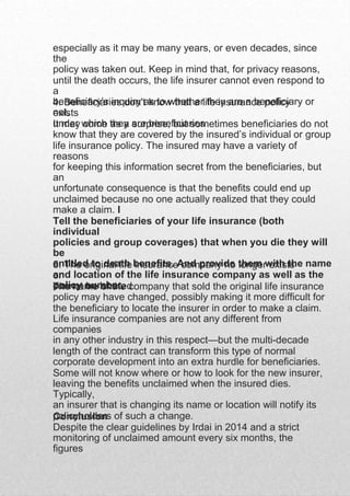 Insurance policy unpaid_claims | PDF