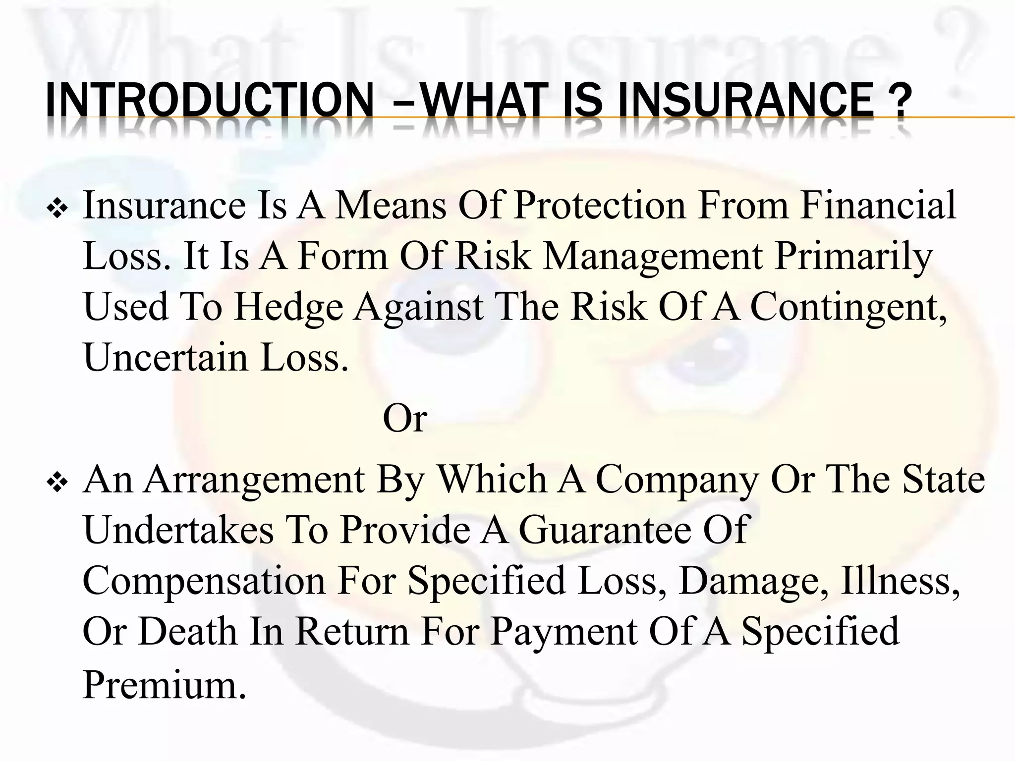 Insurance Sector in India ppt | PPTX