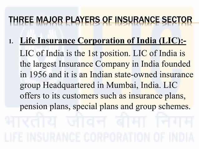 Insurance Sector in India ppt | PPTX | Life Insurance | Insurance