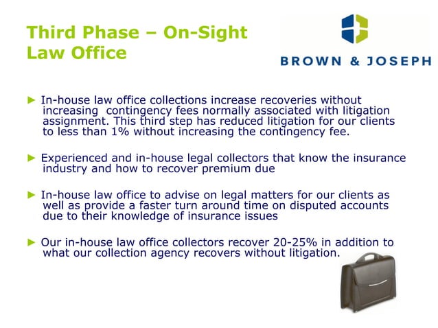 Insurance premium collection services presentation | PPT