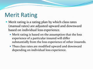 Insurance pricing | PPTX