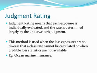 Insurance pricing | PPTX