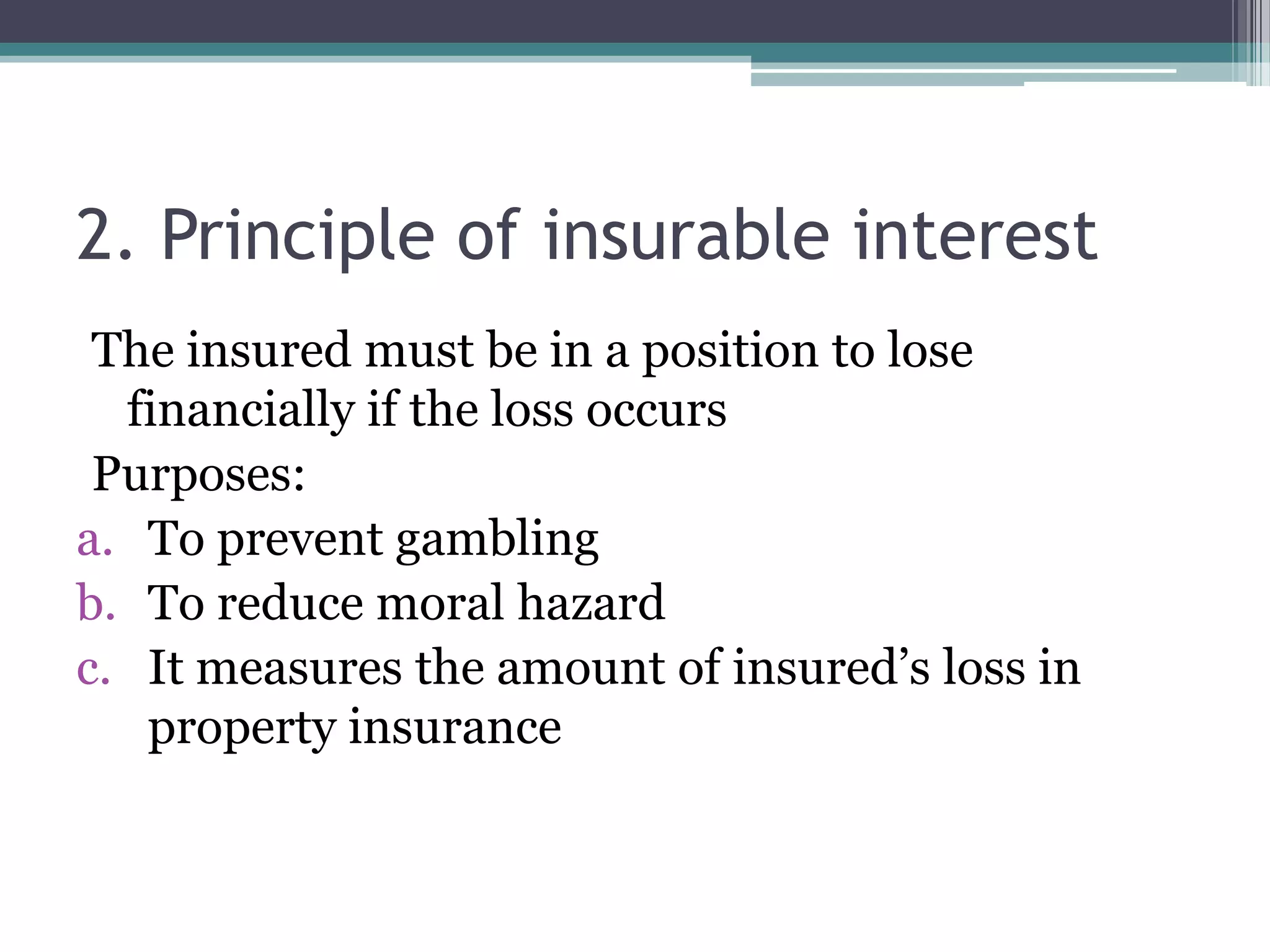 Insurance principles | PPTX