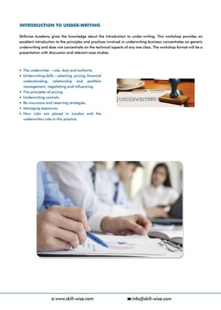 Skillwise Insurance profile | PDF