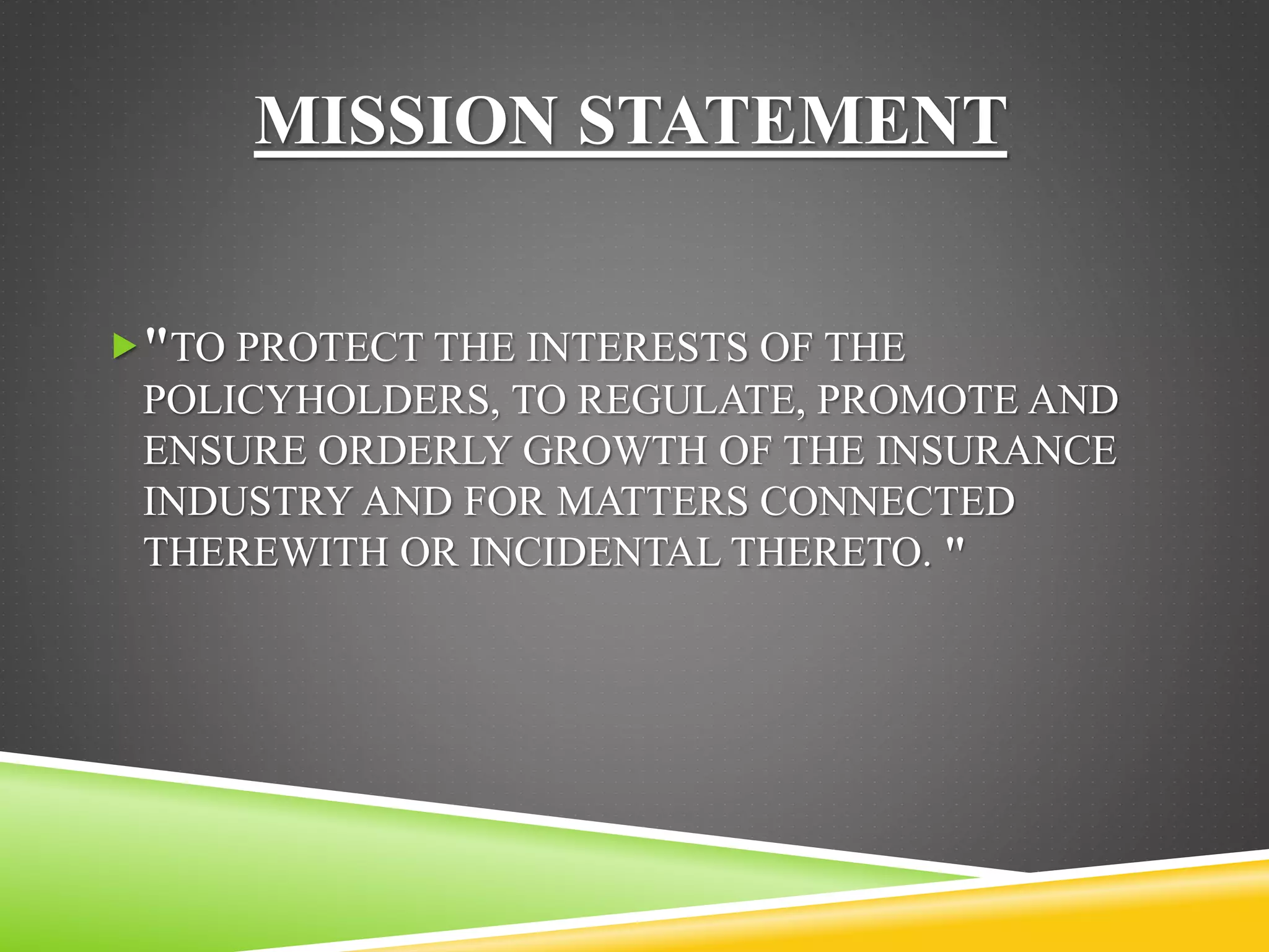 Insurance regulatory and development authority (irda) | PPTX