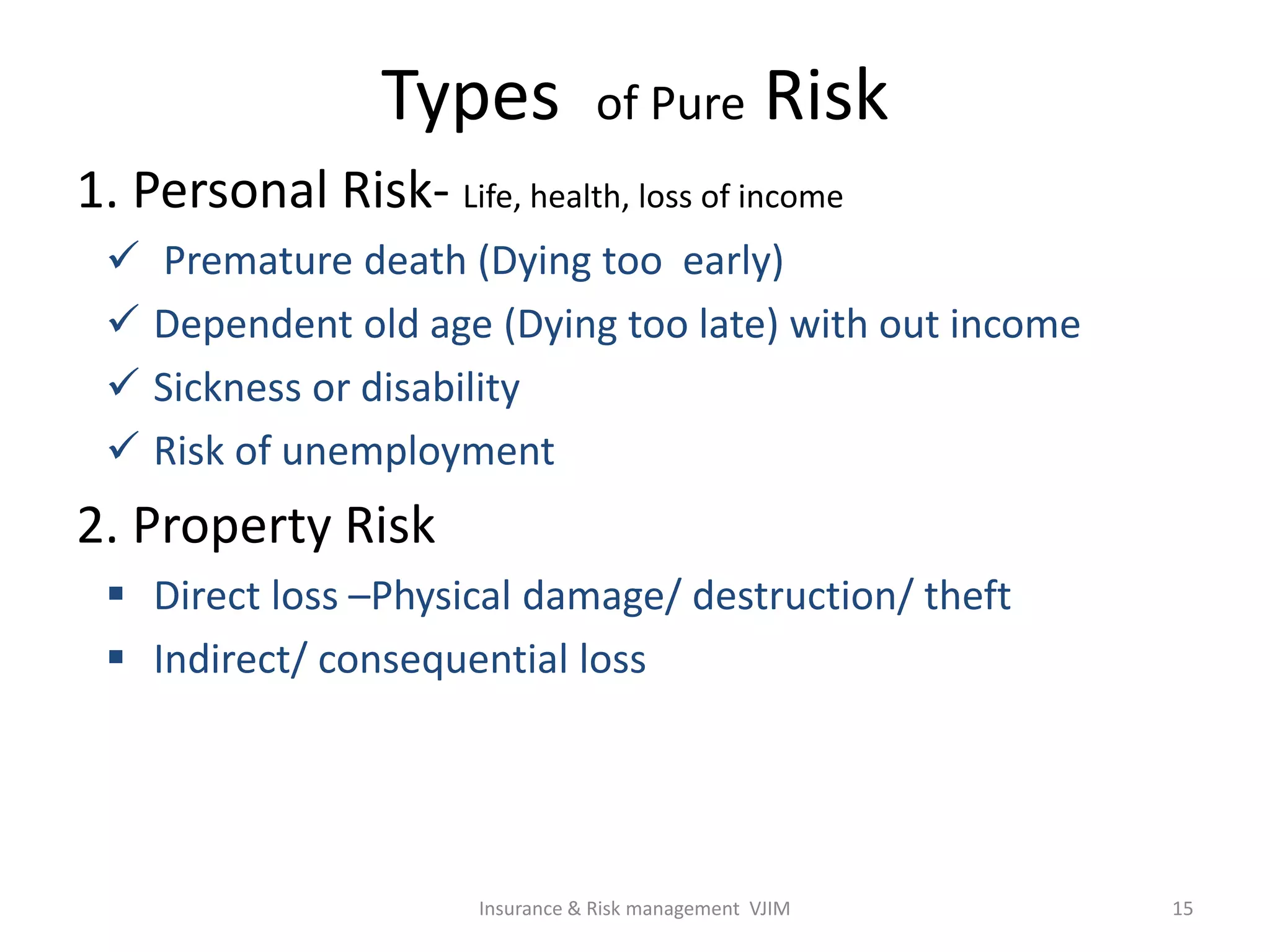 Insurance & risk management modeule 1 part1 a | PPTX