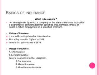 Insurance scenario in india –issues and opportunities | PPTX