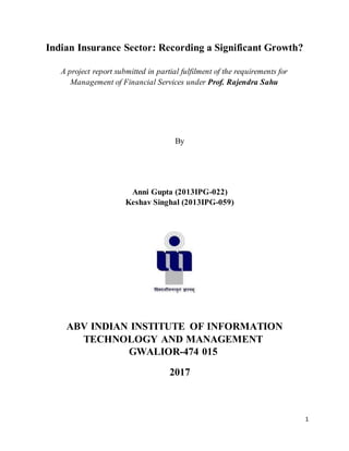 Indian Insurance Sector Market Analysis | DOCX