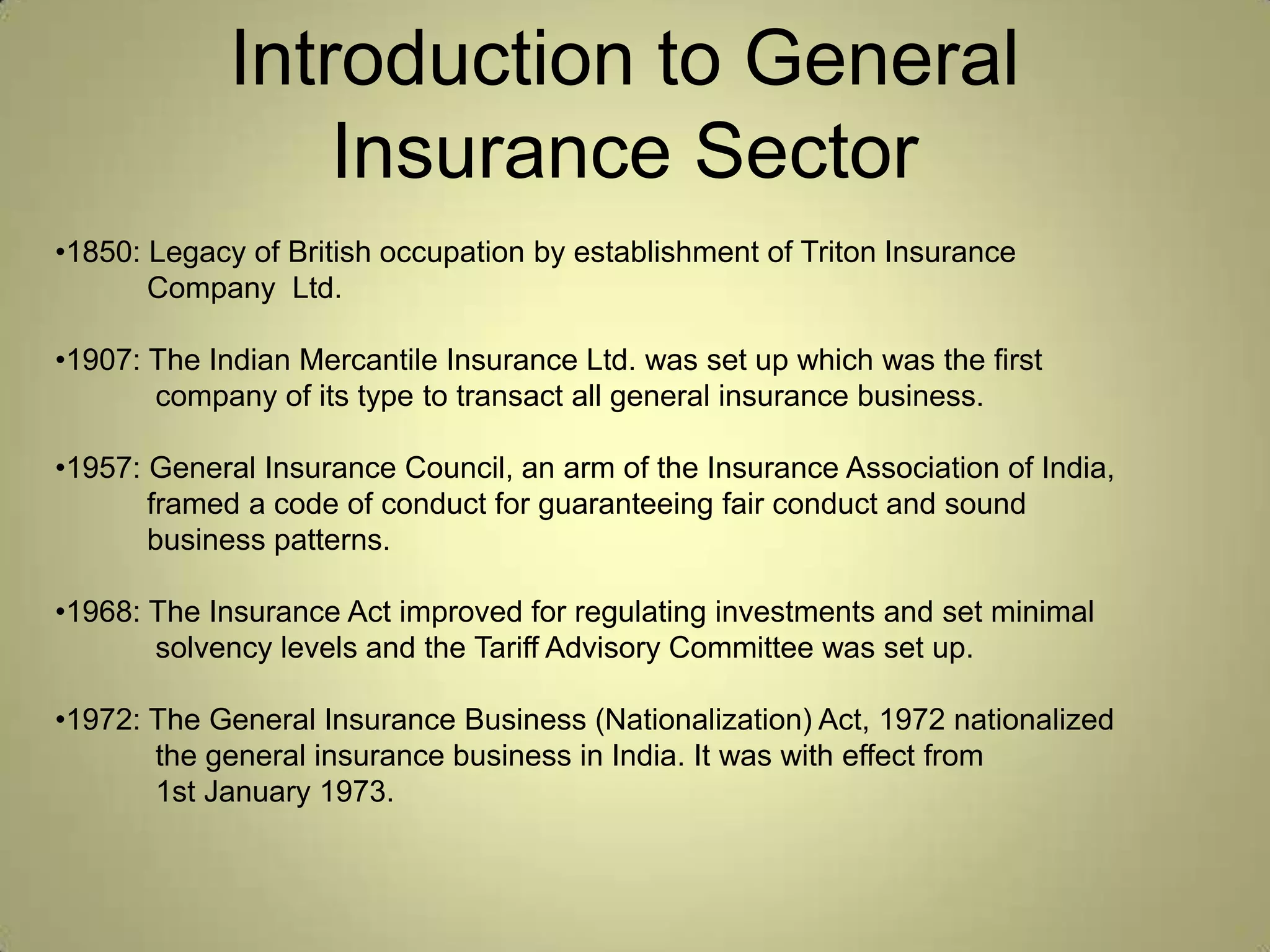 Insurance sectore in india | PPTX